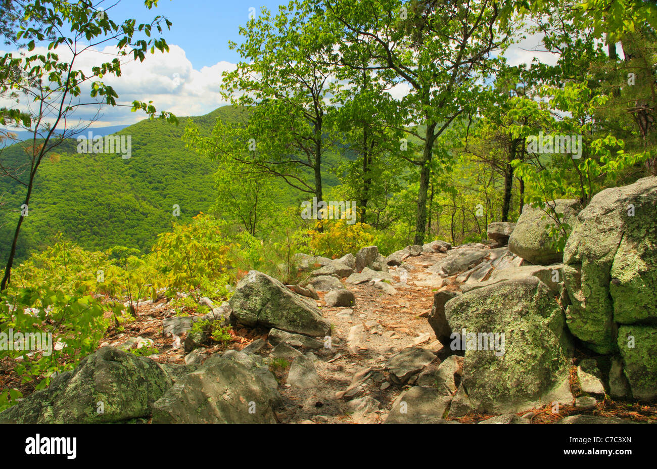 View of Page Valley From Buzzard rock, Signal Knob Trail, Massanutten ...