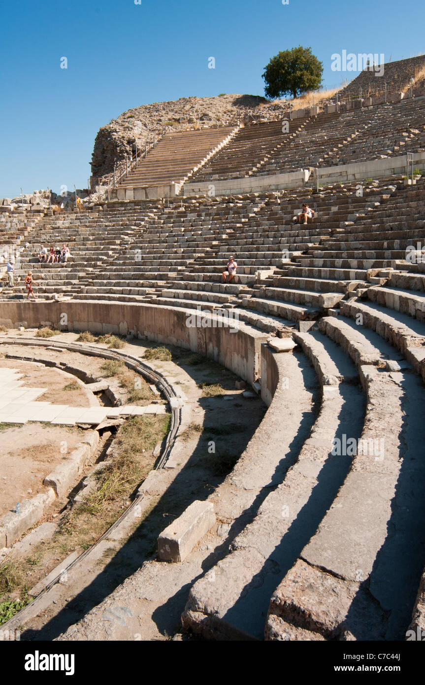 Stadium seating in the Grand Theatre - the Amphitheatre of Ephesus ...