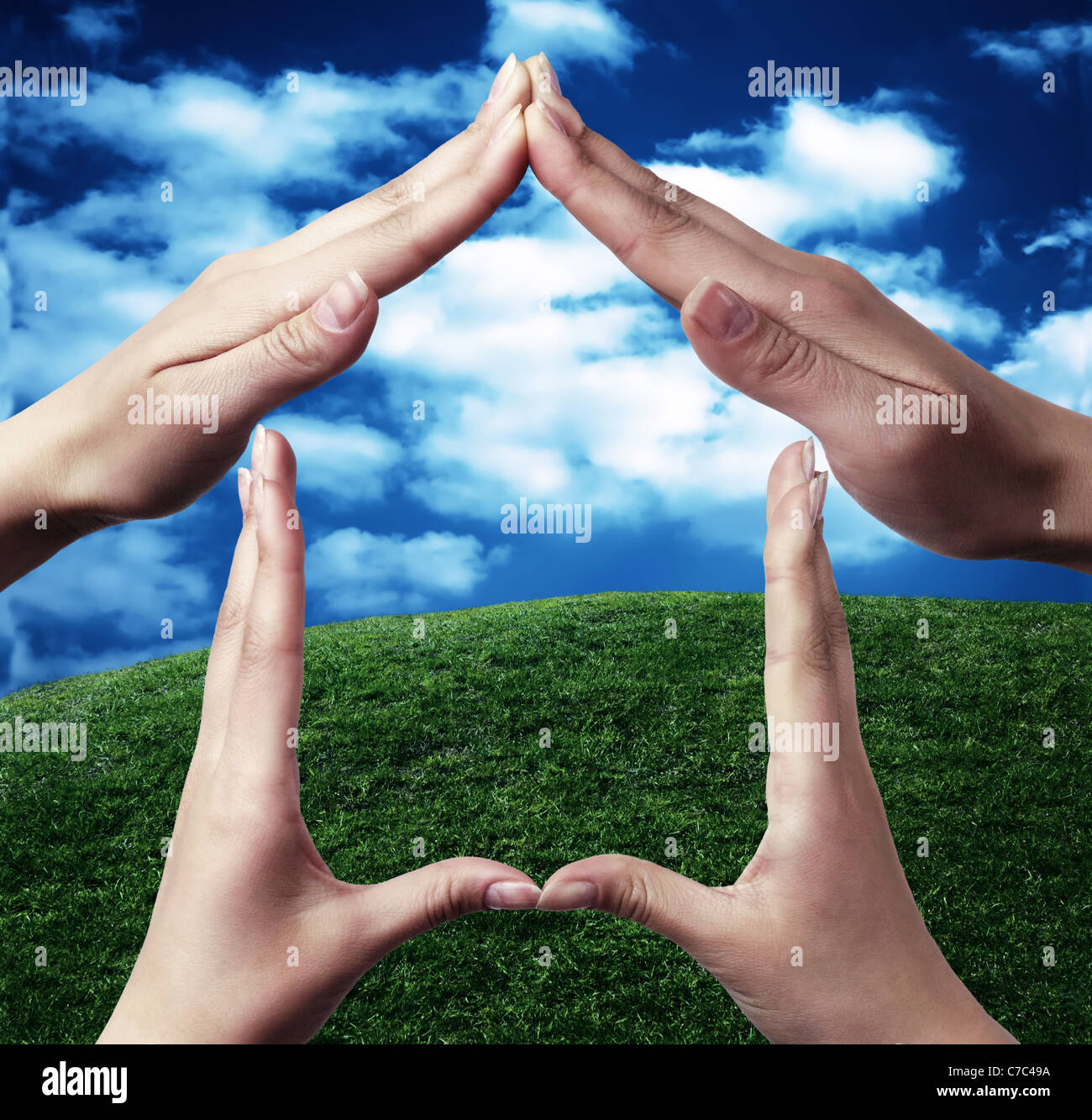 Hands Of Unity Outdoor Stock Image Image Of Hands