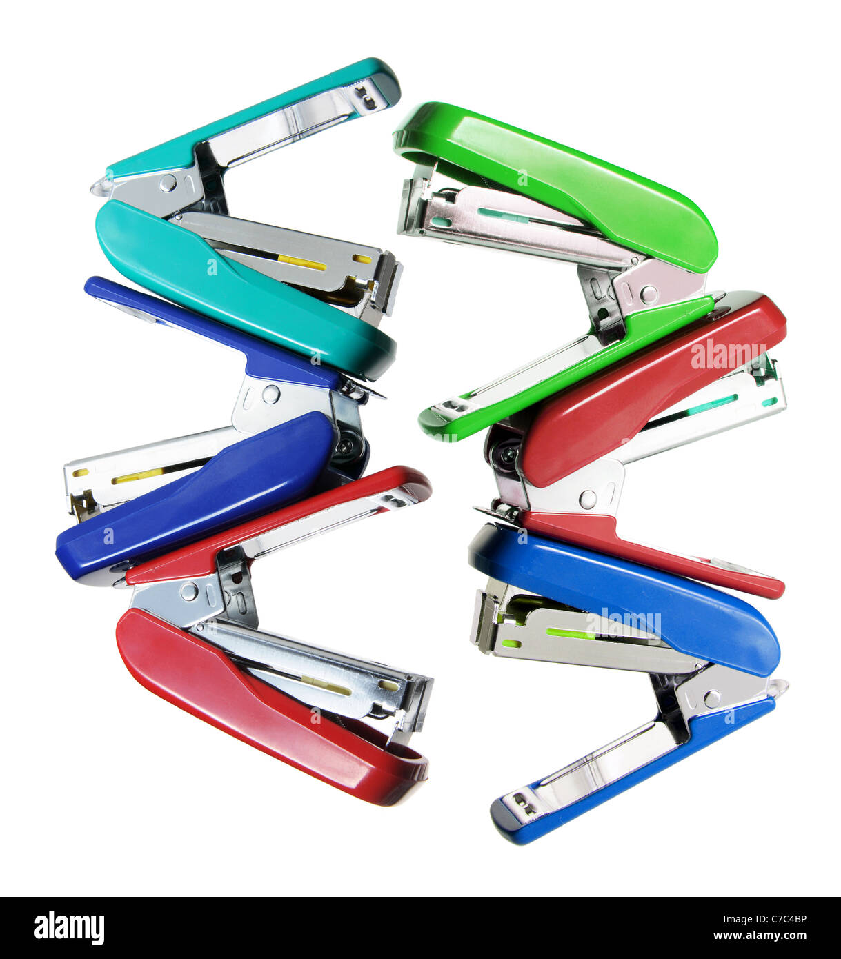 Stacks of Staplers Stock Photo - Alamy