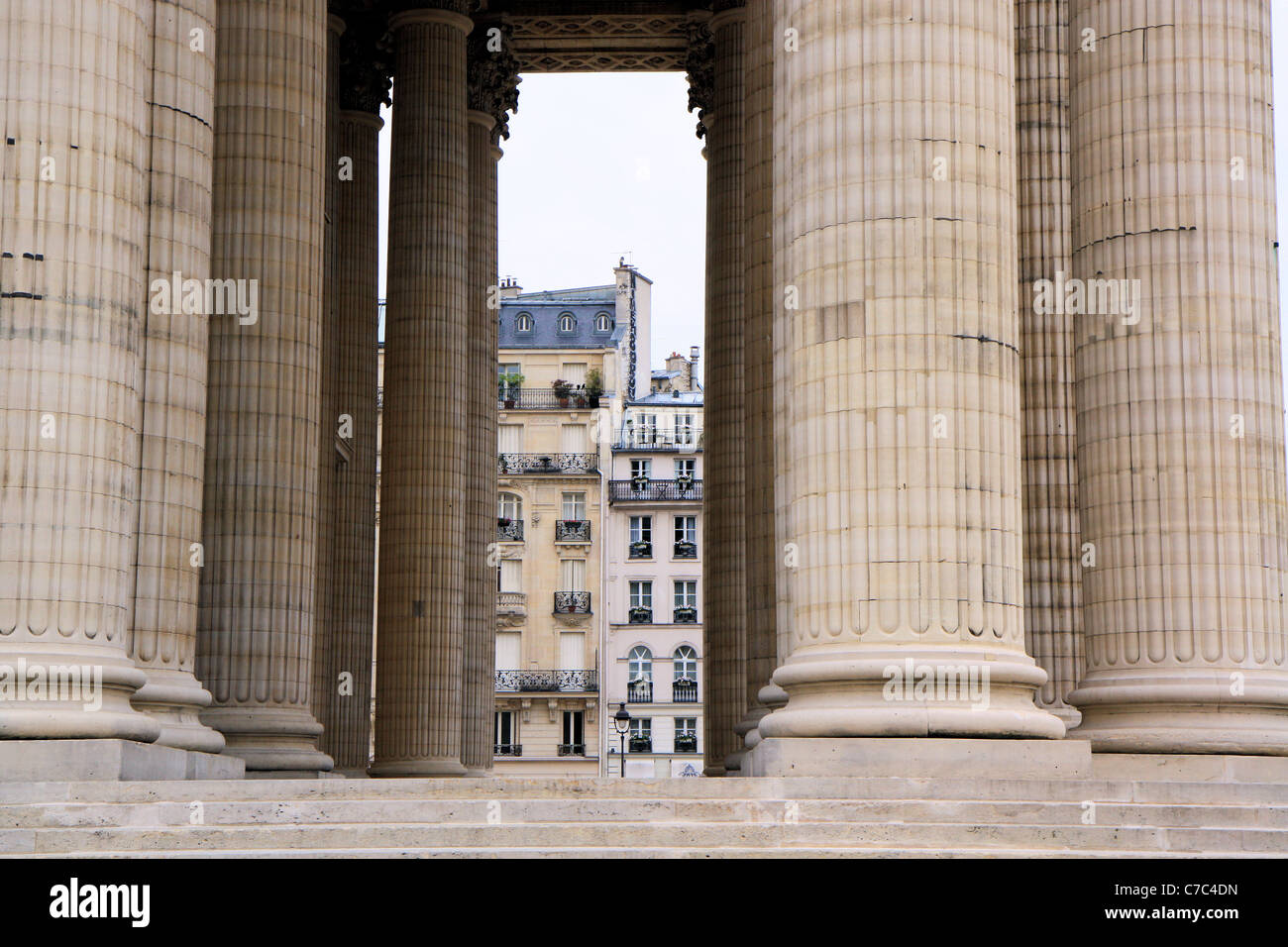 Through the columns of the Panthéon, Paris, France Stock Photo - Alamy