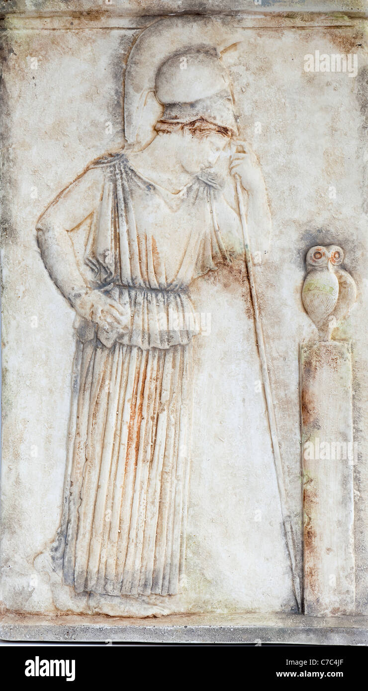 Athena (copy from the Acropolis museum Stock Photo - Alamy