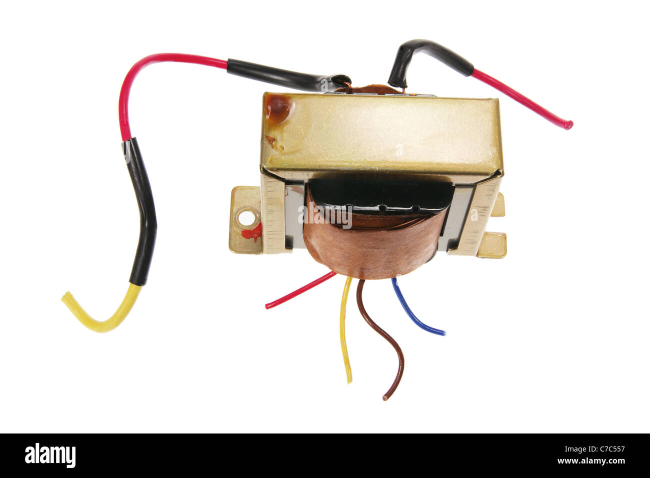 Electronic part power transformer Cut Out Stock Images & Pictures - Alamy