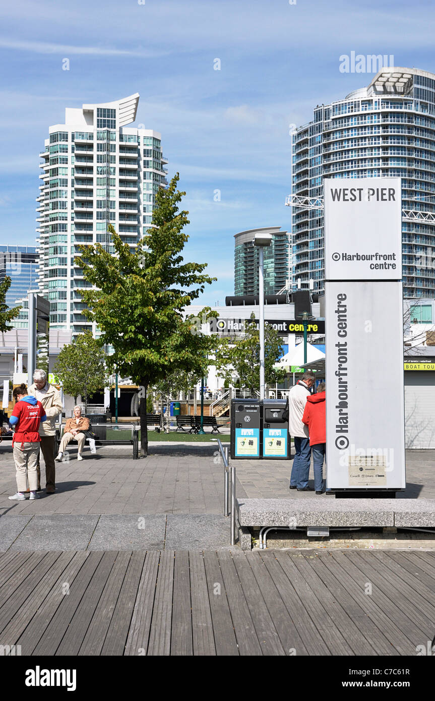 Canada waterfront harbourfront centre west pier hi-res stock ...