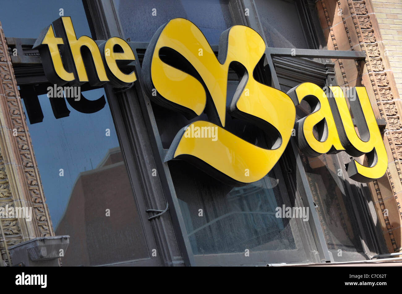 The Bay sign Hudson s Bay Store Toronto Canada Stock Photo Alamy