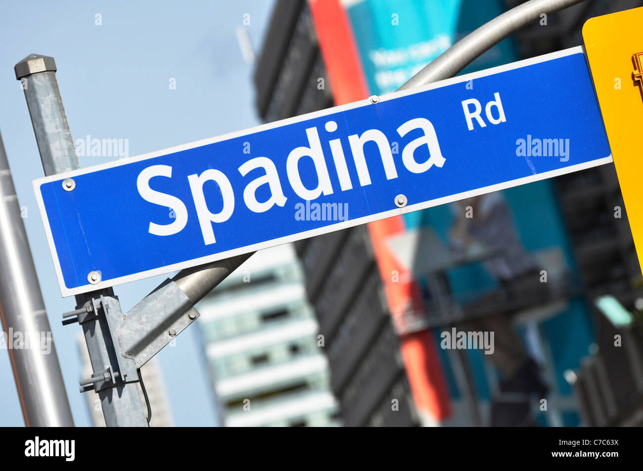 Spadina Road Street Sign, Toronto, Canada Stock Photo - Alamy