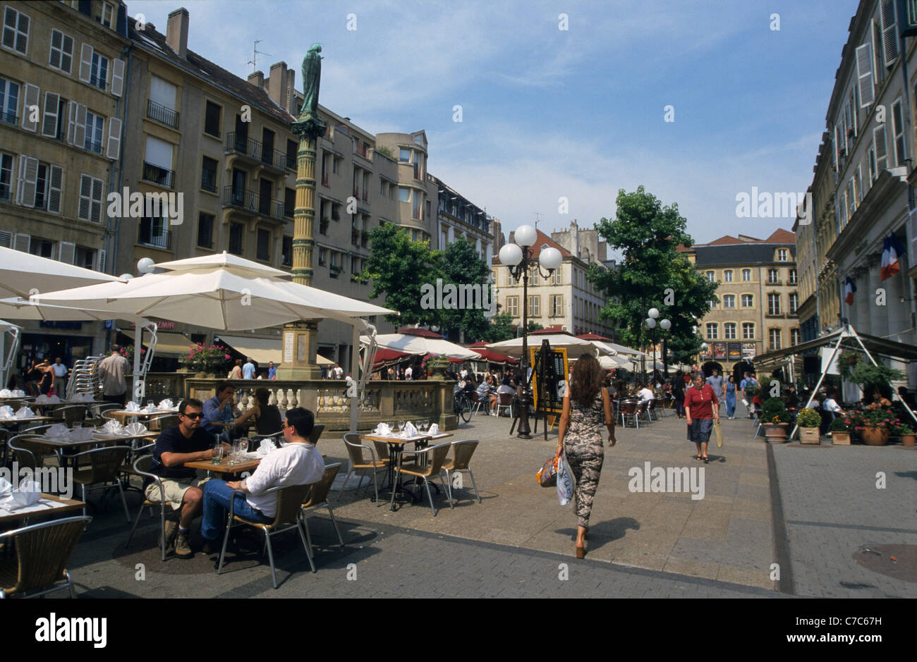 Place St Jacques, Metz, Moselle, Lorraine region, France Stock Photo ...