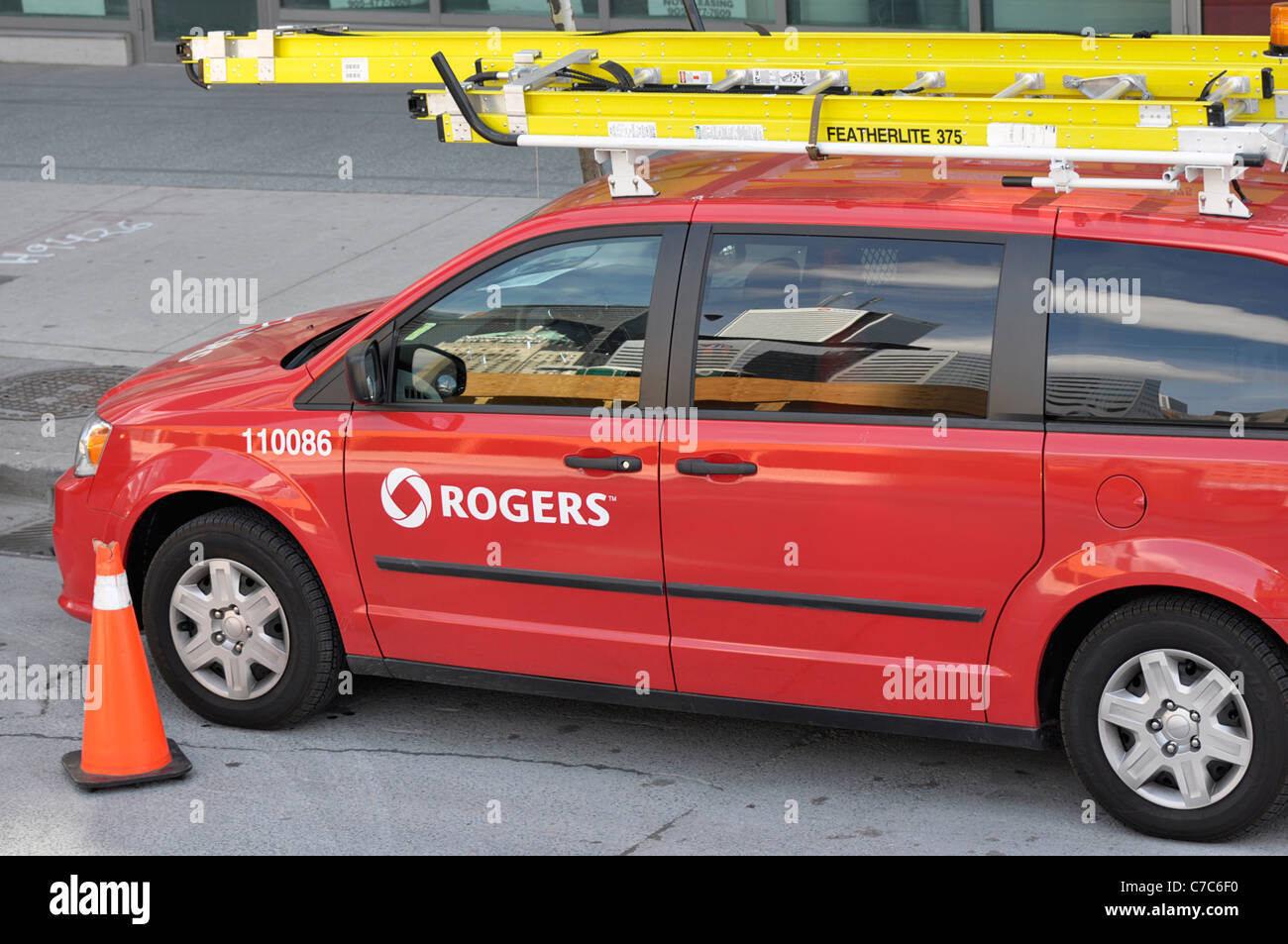 Rogers Company Van, Parked Downtown Toronto, Canada Stock Photo - Alamy