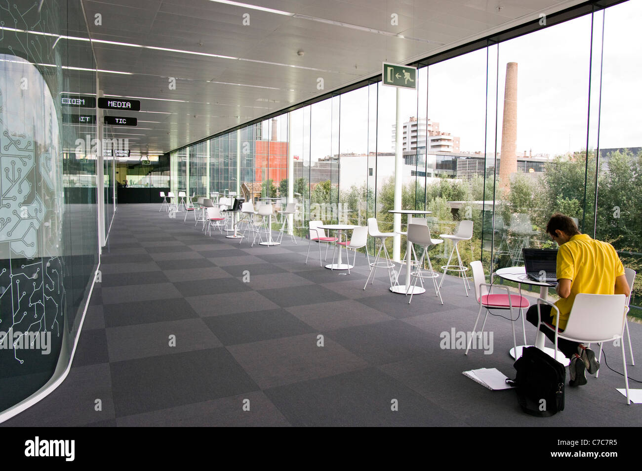 Spain Barcelona Contemporary architecture in the area 22@. Media-TIC ...