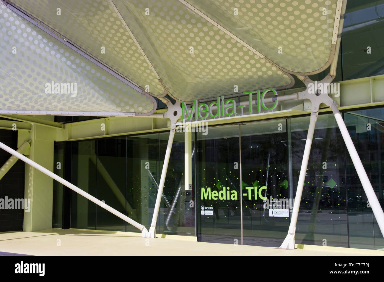 Spain Barcelona Contemporary architecture in the area 22@. Media-TIC ...