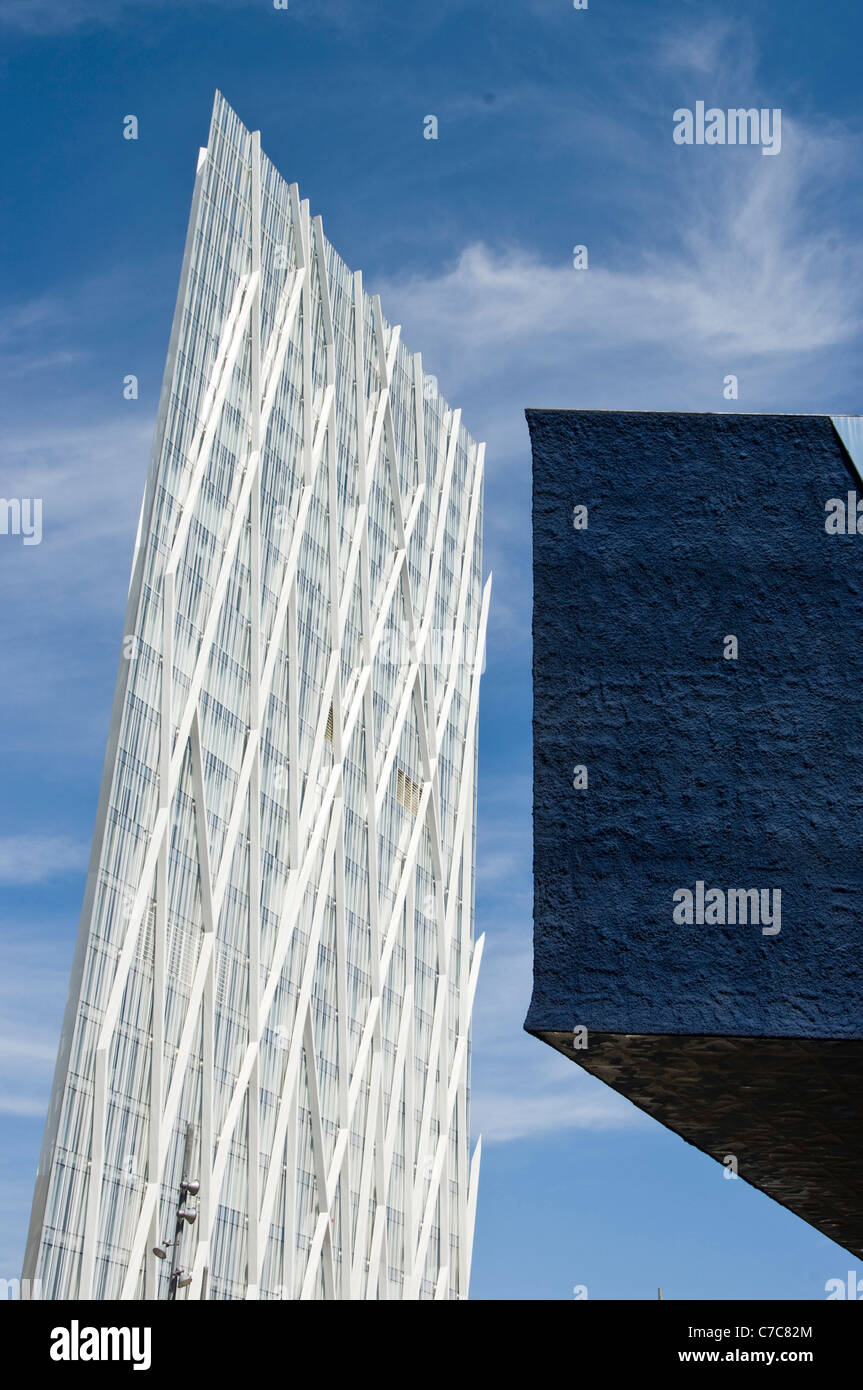 Spain. Barcelona city. Diagonal Zero Zero Tower (2011) designed by the ...