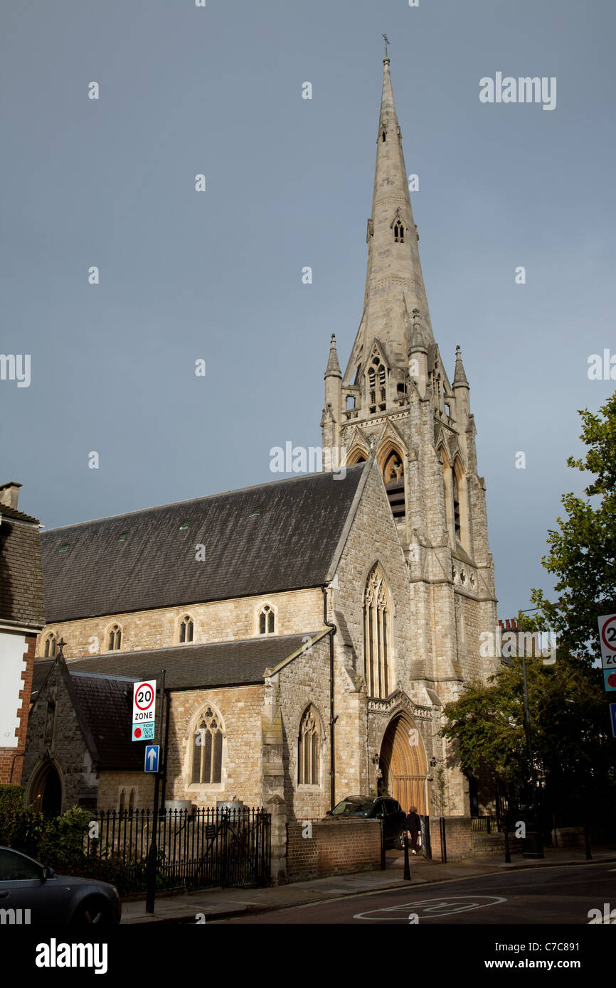 Holy Trinity Church Brook green Stock Photo - Alamy