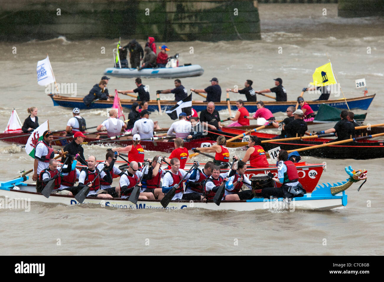 The Great River Race, The Thames, London, UK. September 2011 Stock ...
