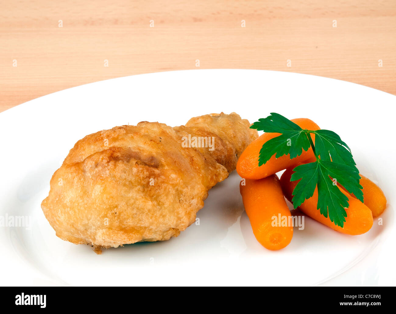 Fried chicken leg baby carrot hi-res stock photography and images - Alamy