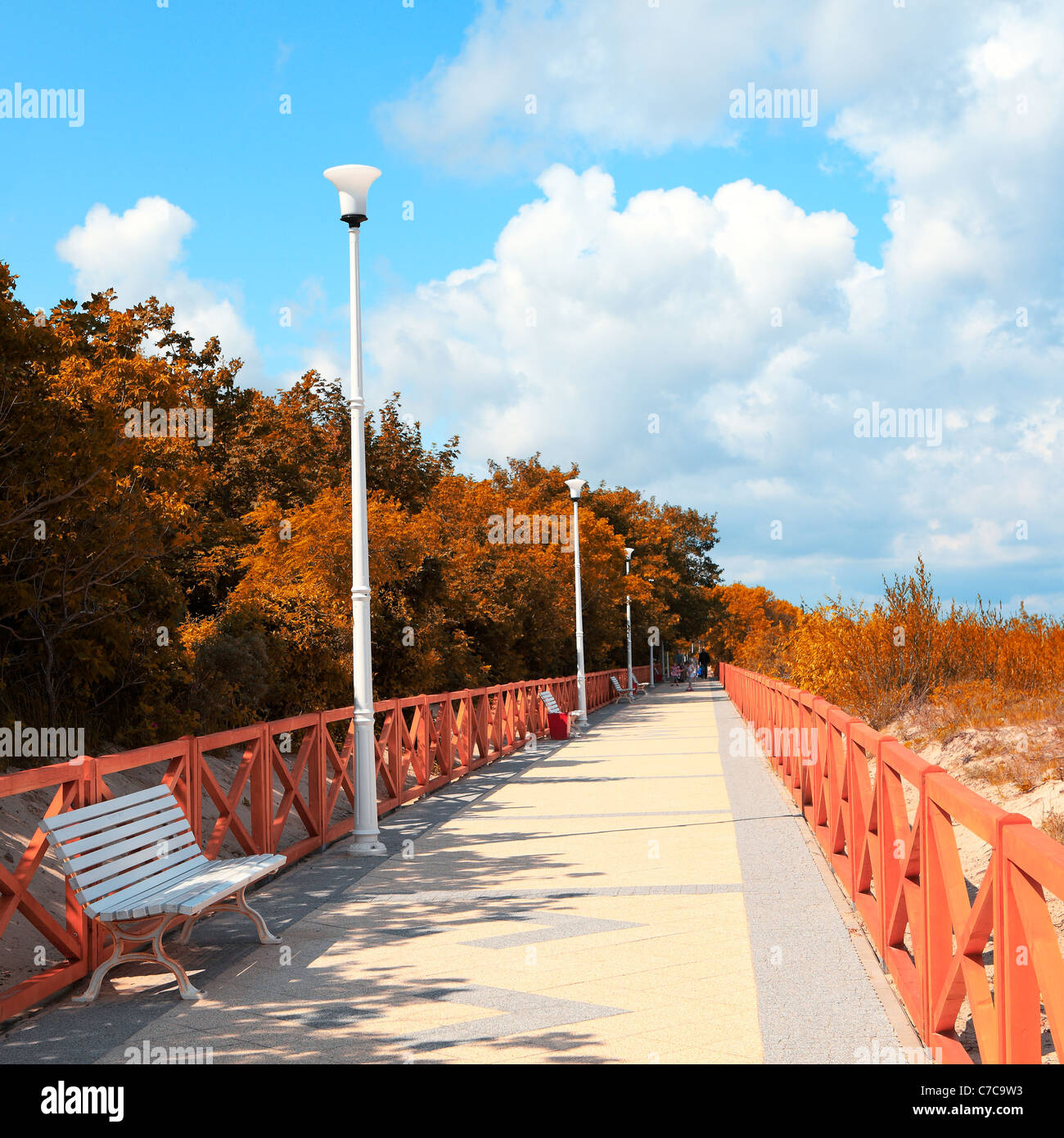 Beautiful park alley Stock Photo - Alamy