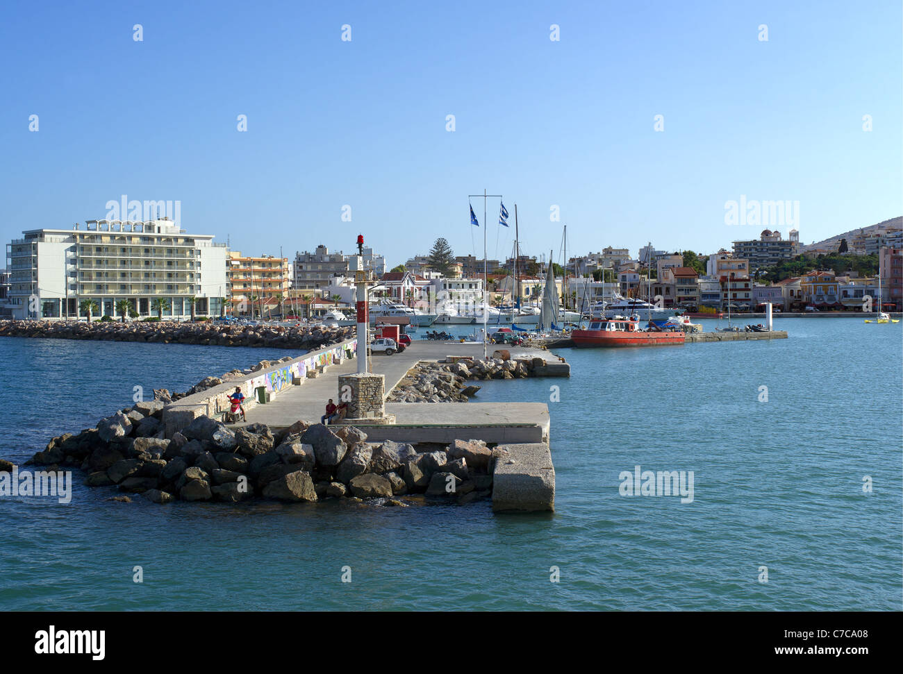 Chios harbour hi-res stock photography and images - Alamy