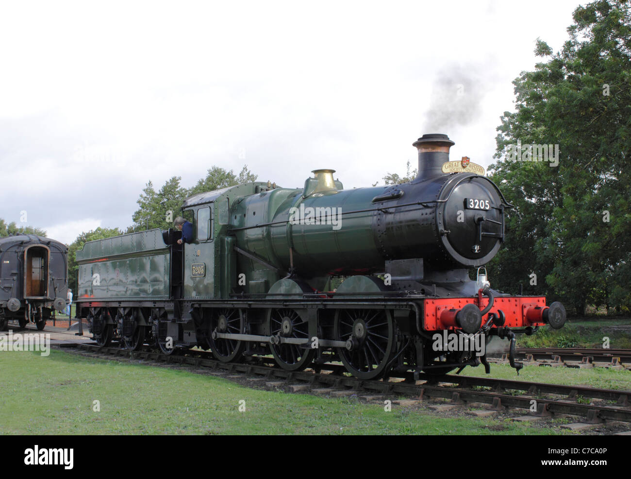 BR Collett Steam locomotive no. 3205 at Didcot Railway Centre September ...