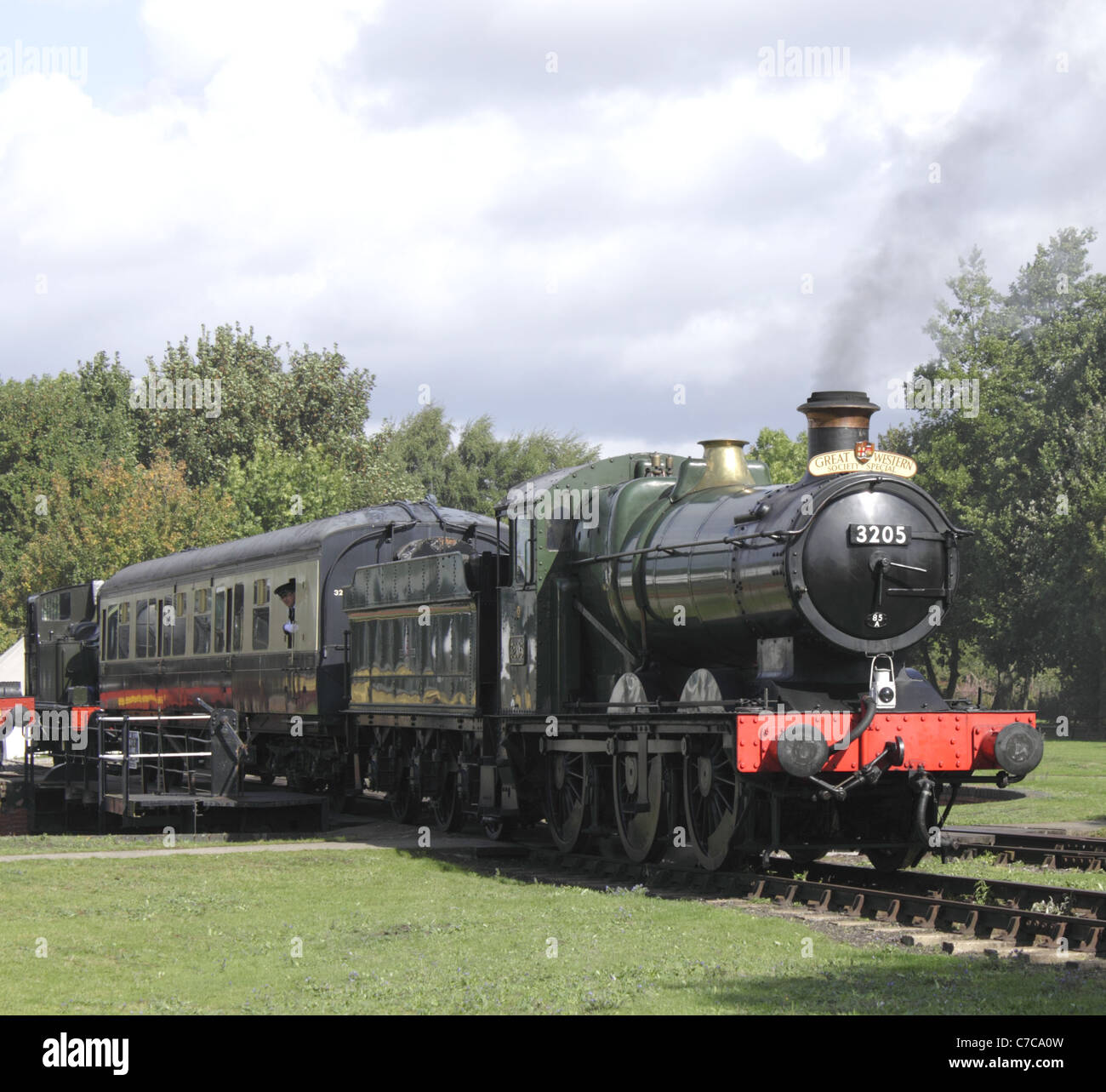 BR Collett Steam locomotive no. 3205 at Didcot Railway Centre September ...