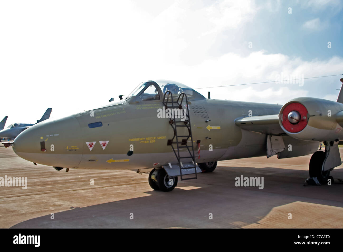 Last Display by RAF Canberra Bomber XH135 at the Royal International ...