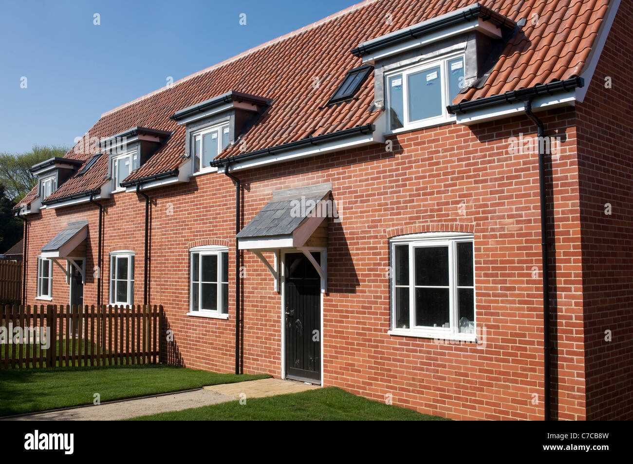 Newly built houses Stock Photo - Alamy