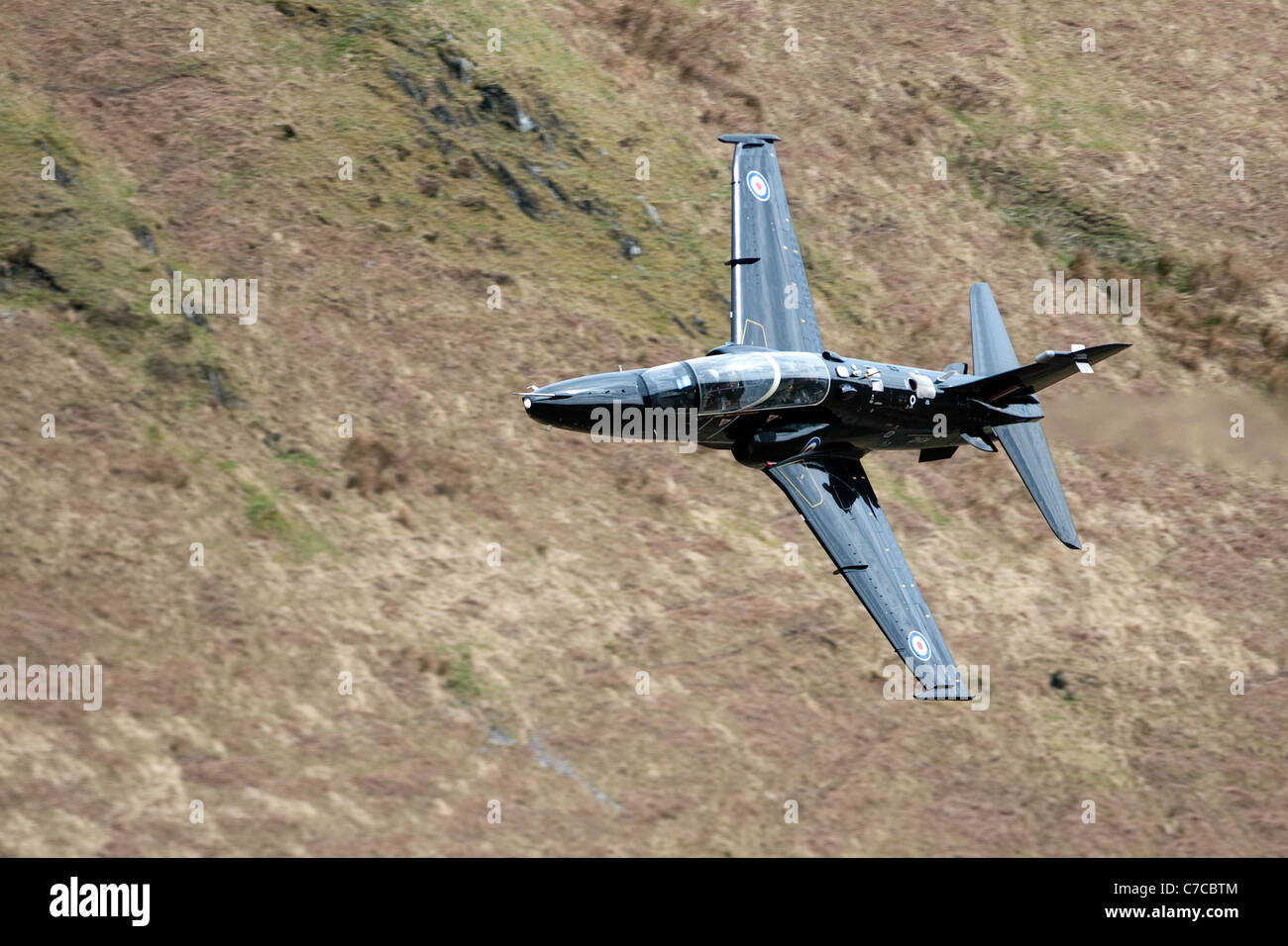 A Hawk T2 from RAF Valley low flying in north Wales ( LFA7 ) known as ...