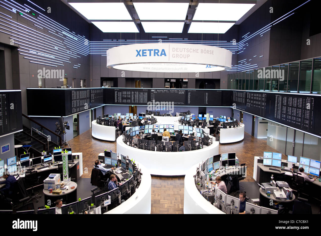 The Frankfurt Stock Exchange, Germany. Photo:Jeff Gilbert Stock Photo ...