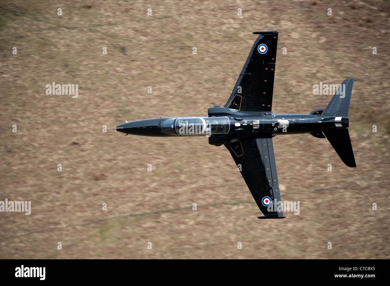 A Hawk T2 from RAF Valley low flying in north Wales ( LFA7 ) known as ...