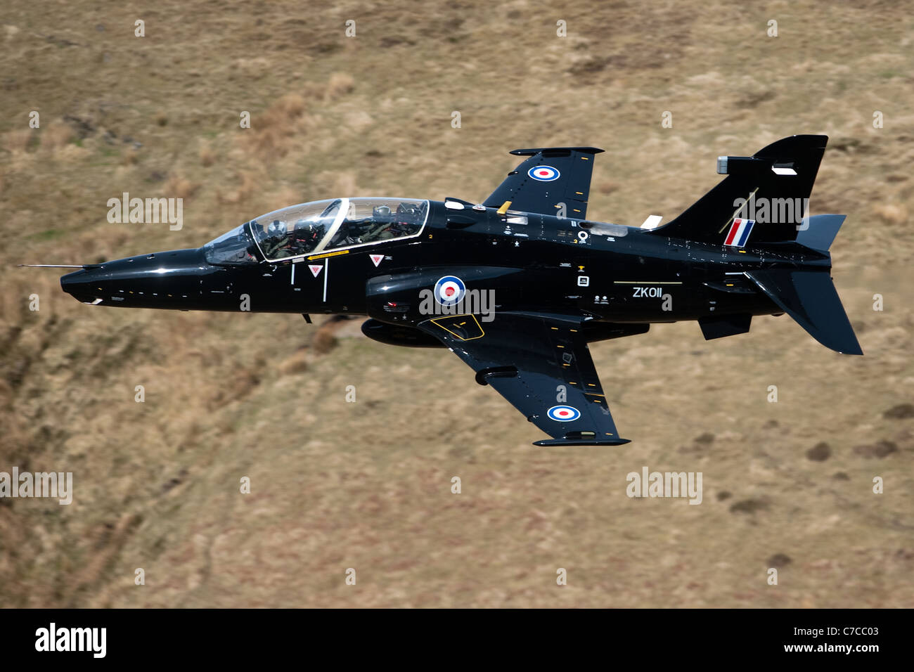 A Hawk T2 from RAF Valley low flying in north Wales ( LFA7 ) known as ...