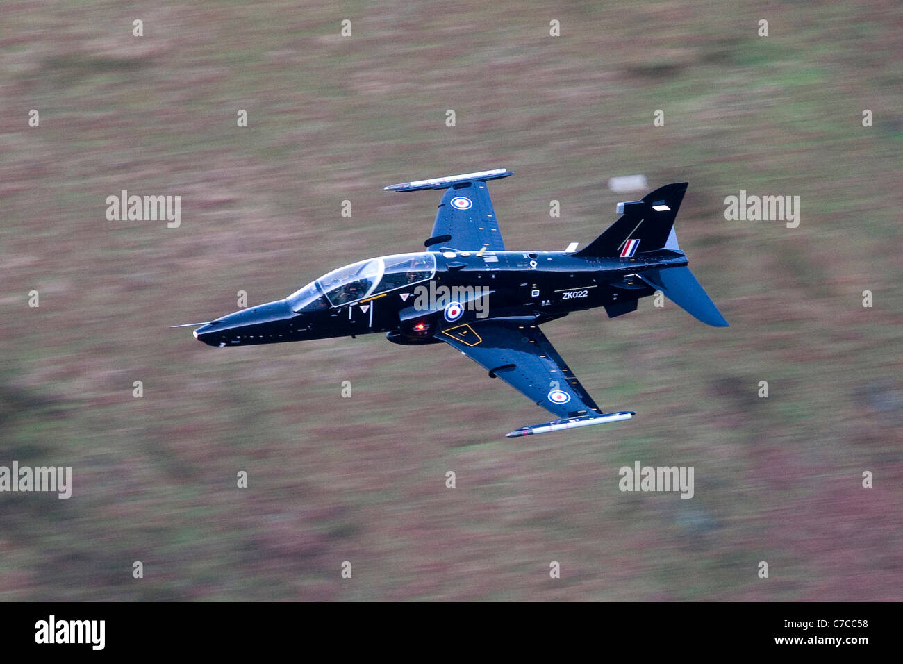 A Hawk T2 from RAF Valley low flying in north Wales ( LFA7 ) known as ...