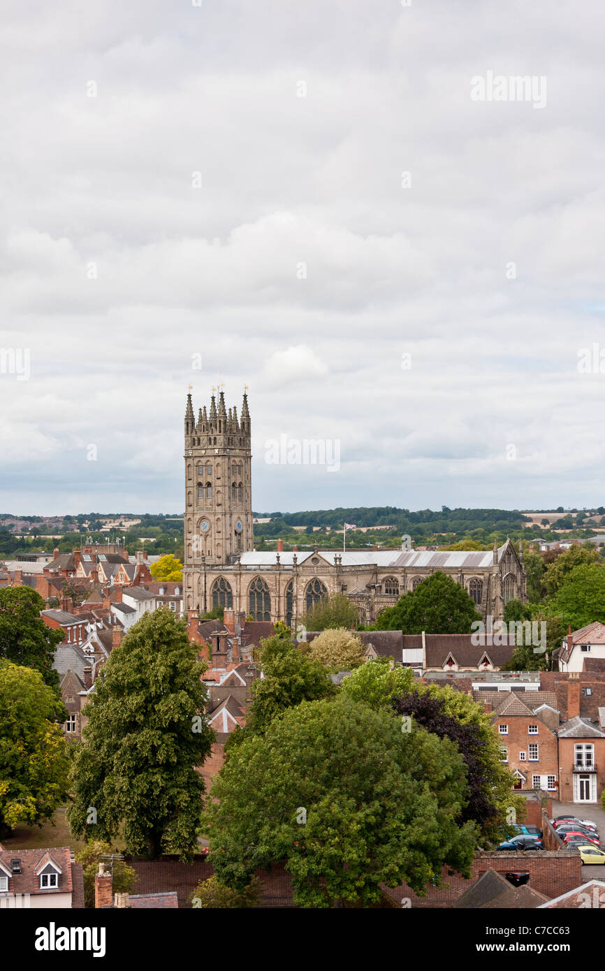 saint marys church Warwick.landscape format.copy space Stock Photo - Alamy