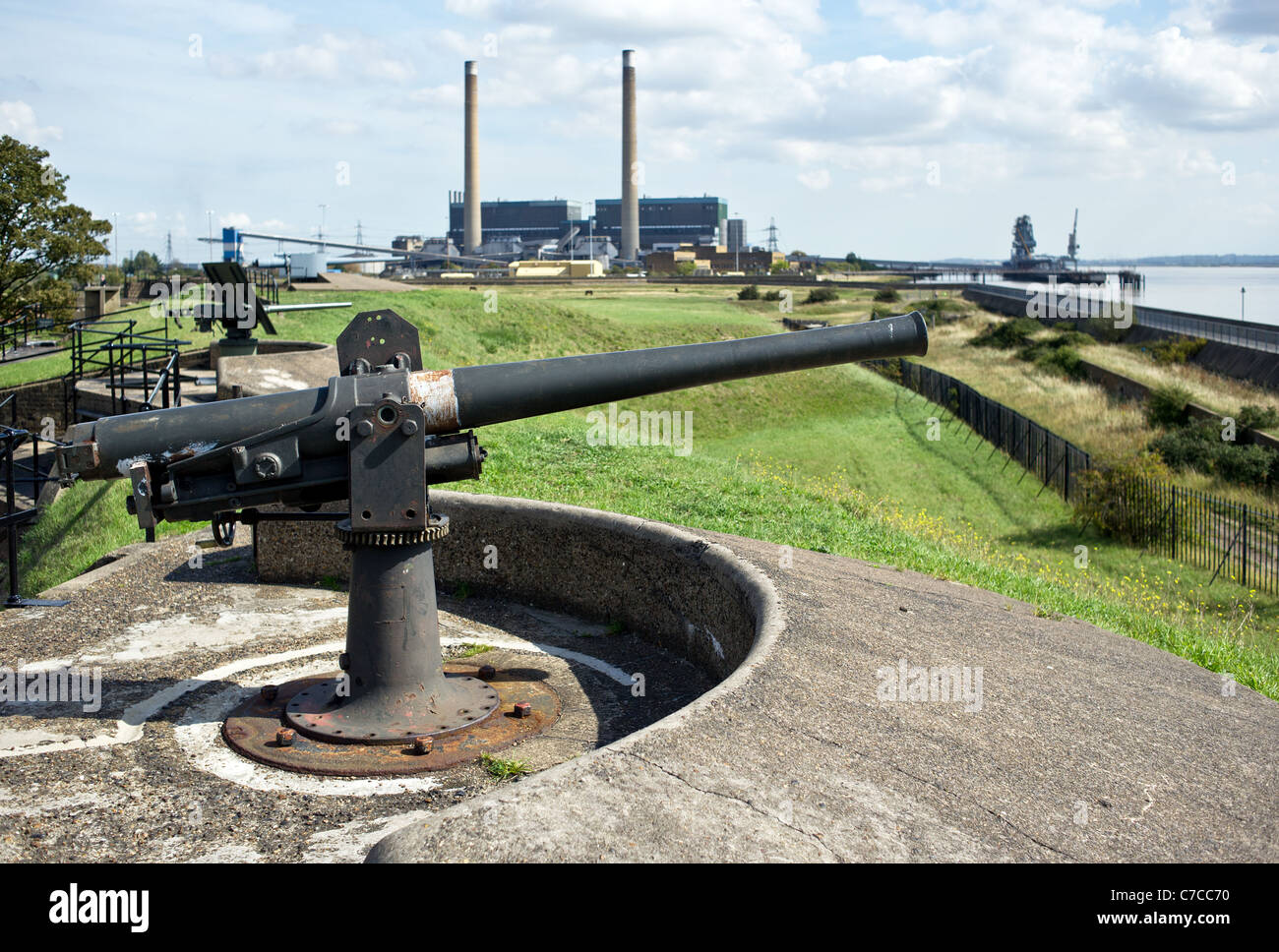 12 pdr gun tilbury fort hi-res stock photography and images - Alamy