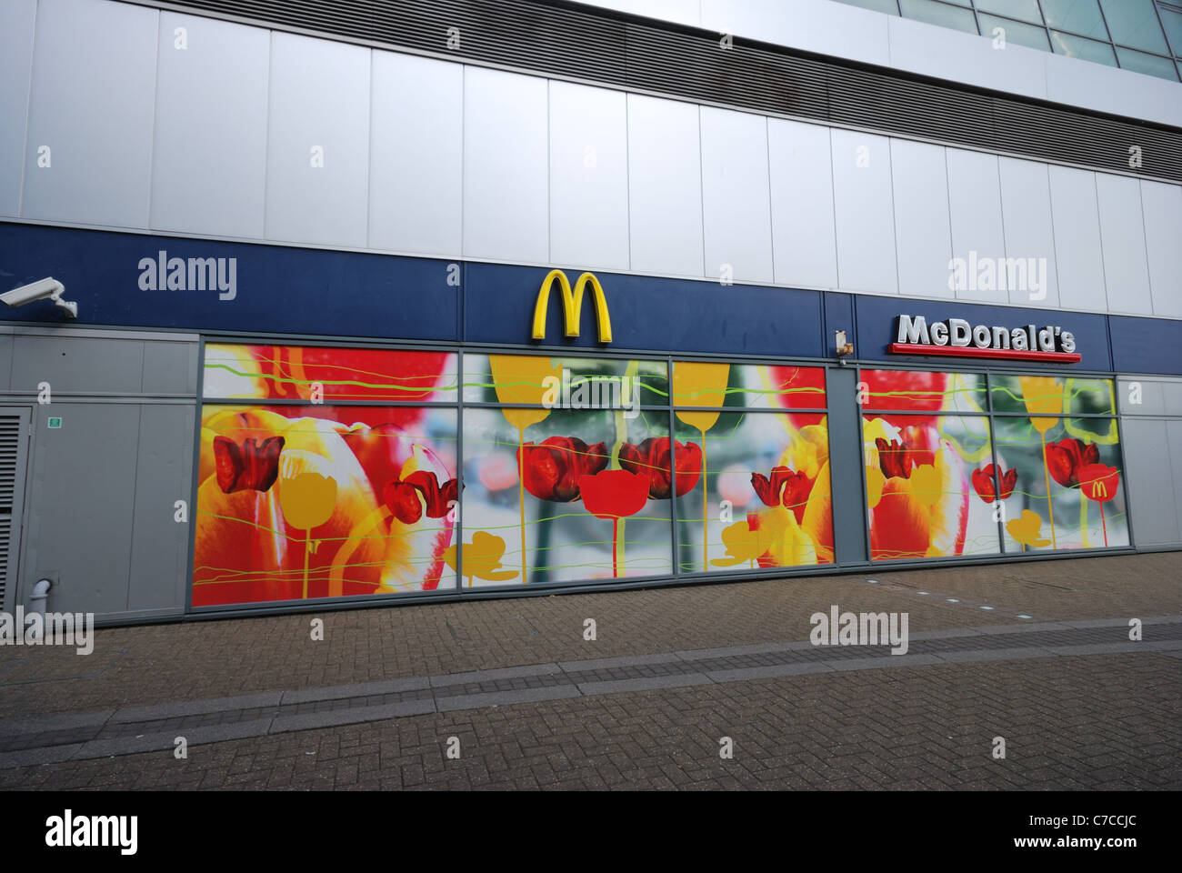 McDonalds bright shop front Stock Photo - Alamy