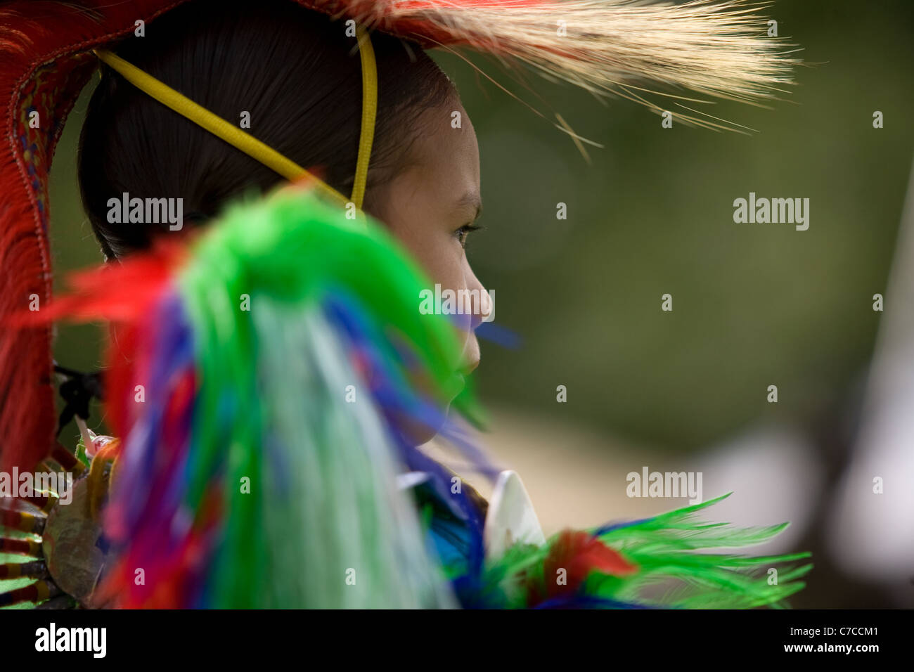 London, Canada - September 17, 2011: A First Nations Canadian wearing ...