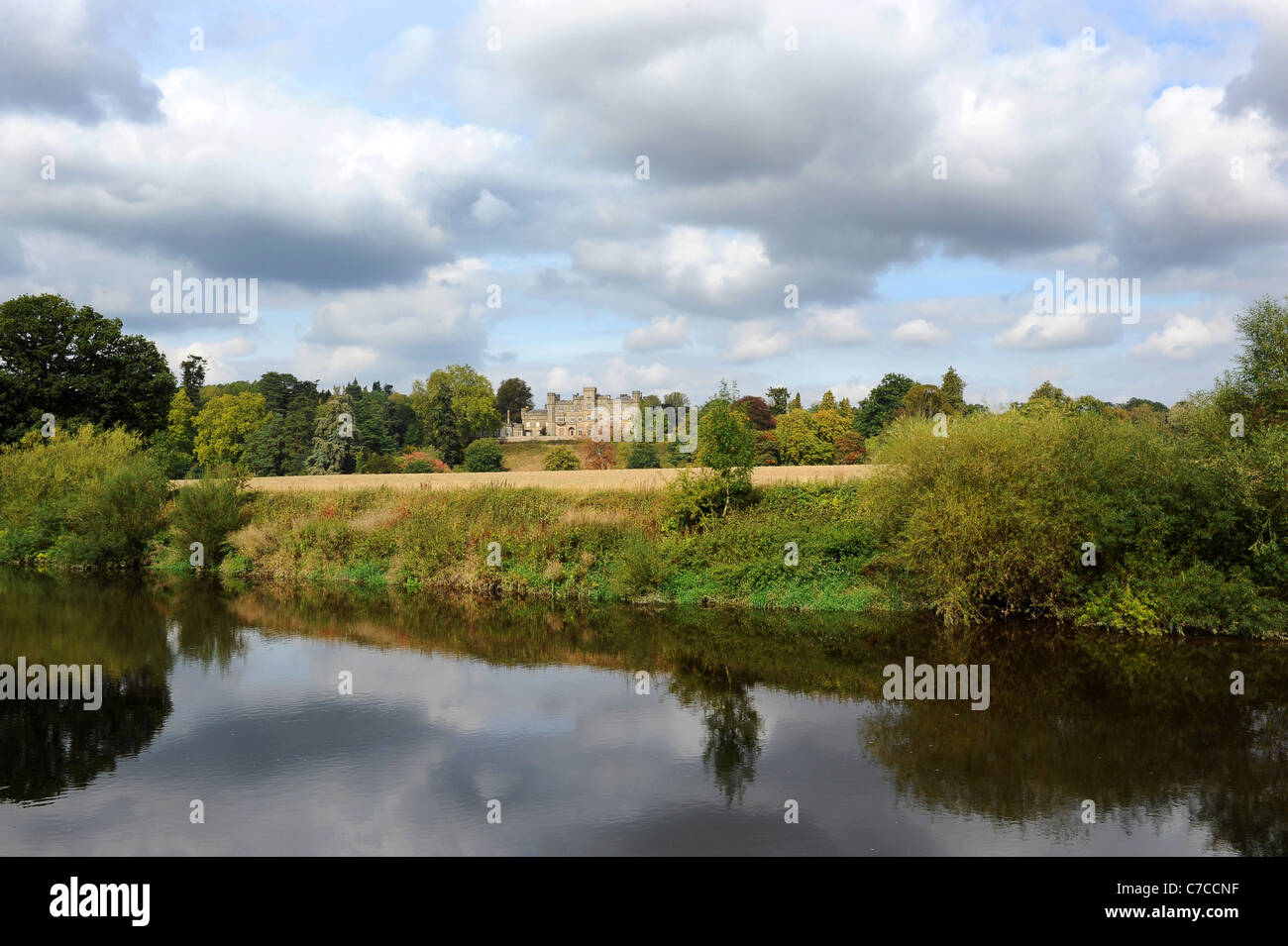 The River Severn and Apley Hall in Shropshire England Uk Stock Photo ...