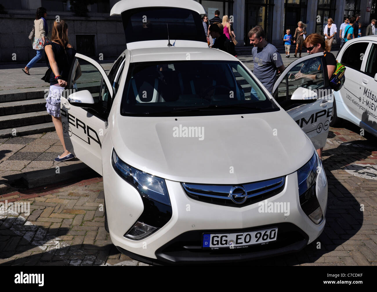 Electric cars (green eco vehicles) exhibit - Show, exhibition in Poland ...