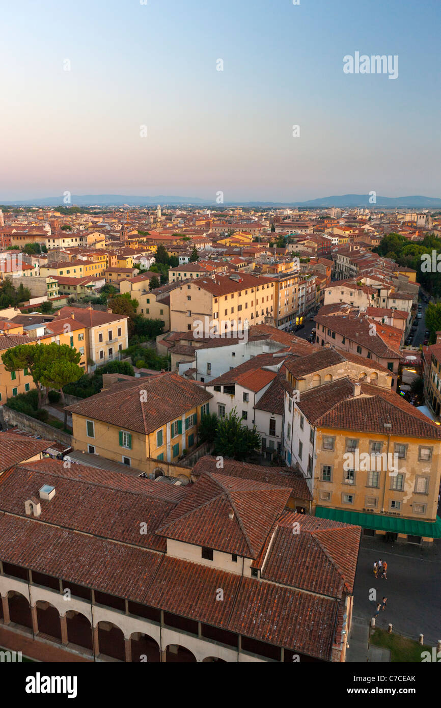 View from The Leaning Tower of Pisa (Torre pendente di Pisa), Pisa ...