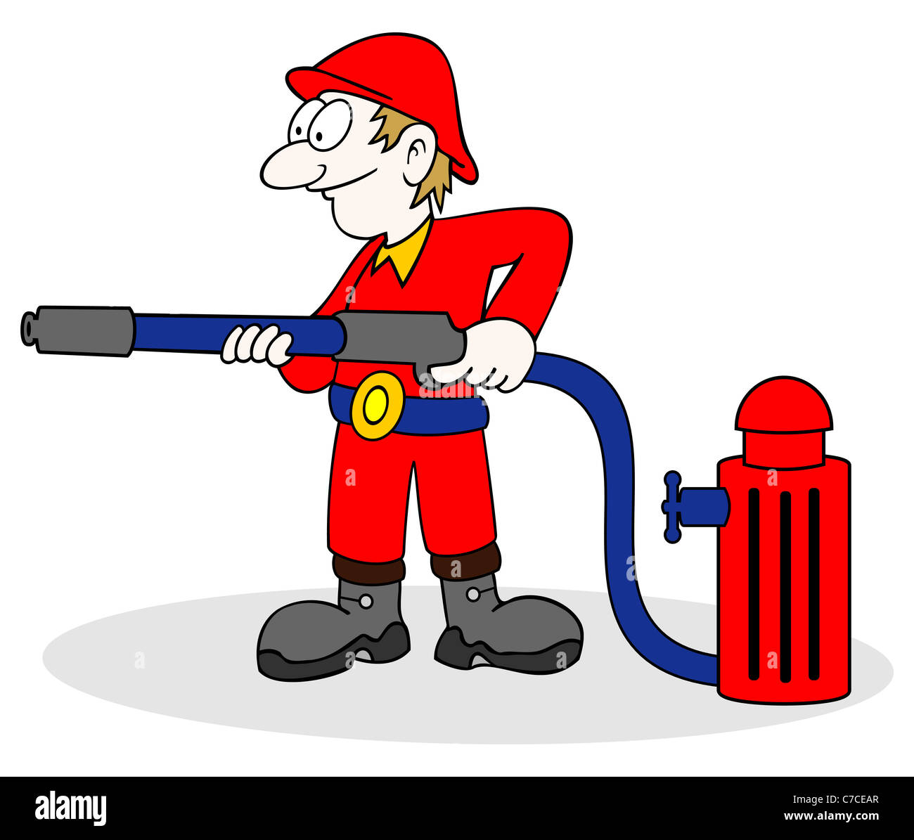 Fireman cartoon hi-res stock photography and images - Alamy
