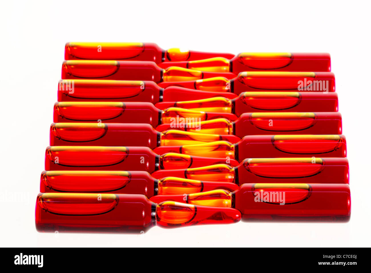 Glass pharmaceutical ampules used for the delivery and storage of ...