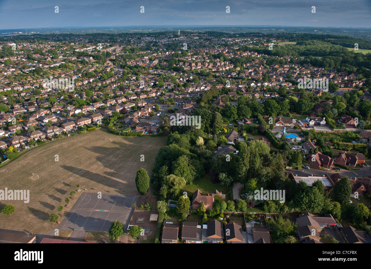 Aerial view of Reading, Berkshire, UK Stock Photo - Alamy