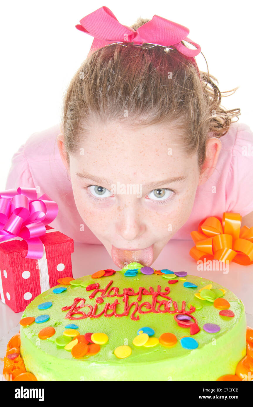 Licking icing hi-res stock photography and images - Alamy