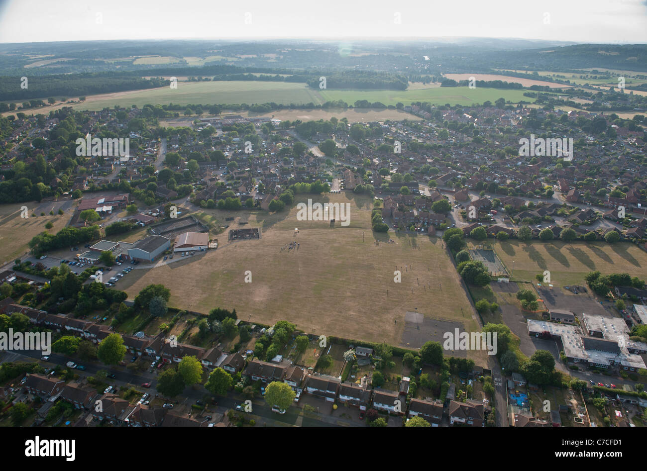 Aerial view of Reading, Berkshire, UK Stock Photo - Alamy