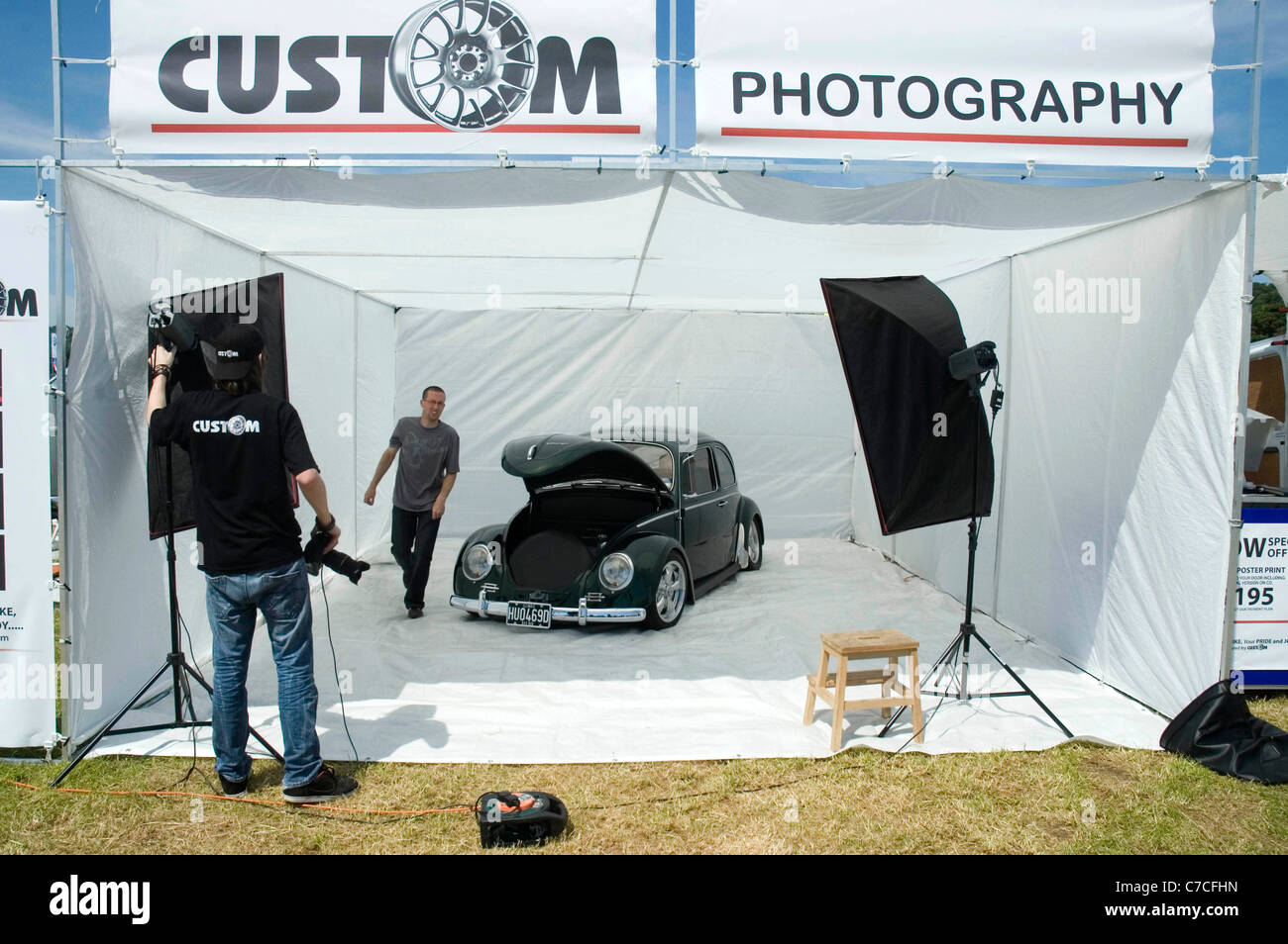 Portable car studio at the Bristol Volksfest Volkswagen car show Stock ...