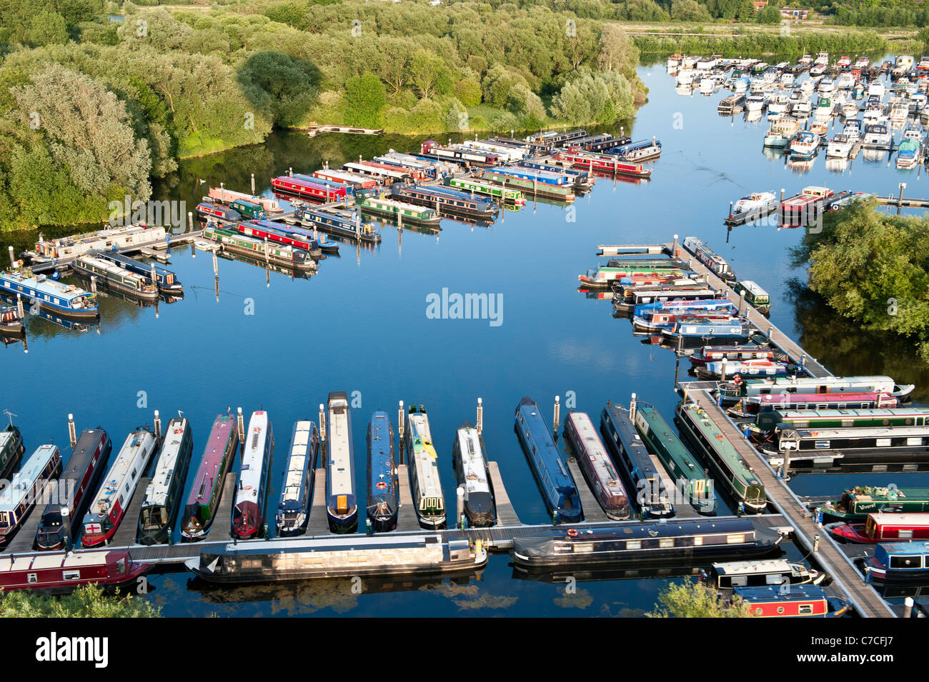Aerial view, Reading, Berkshire, UK Stock Photo - Alamy