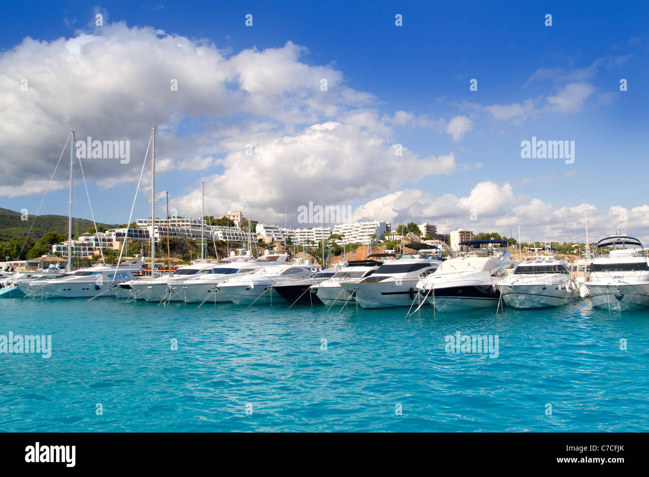 Calvia Puerto Portals Nous luxury yachts in Majorca Balearic Island ...