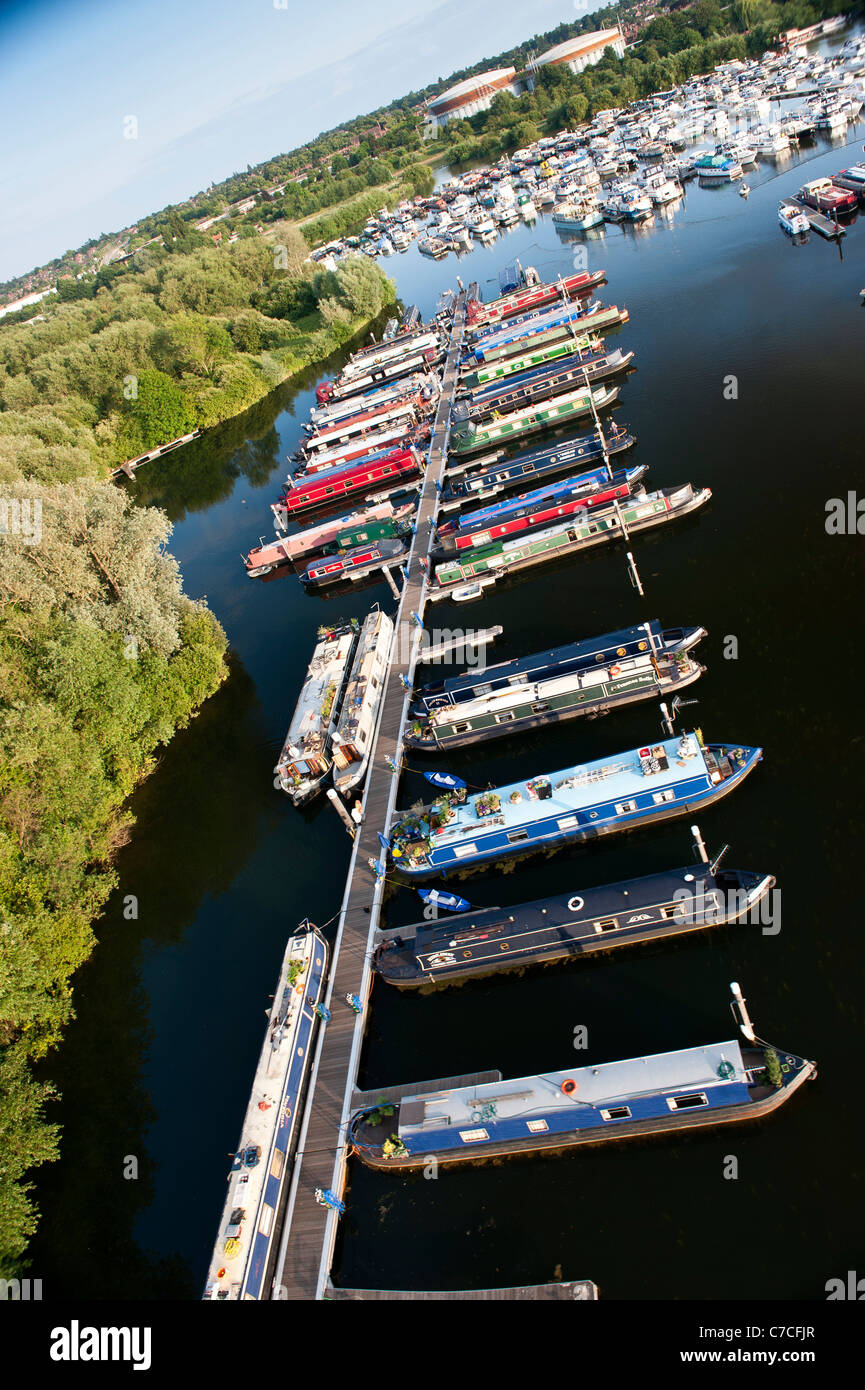 Aerial view, Reading, Berkshire, UK Stock Photo - Alamy