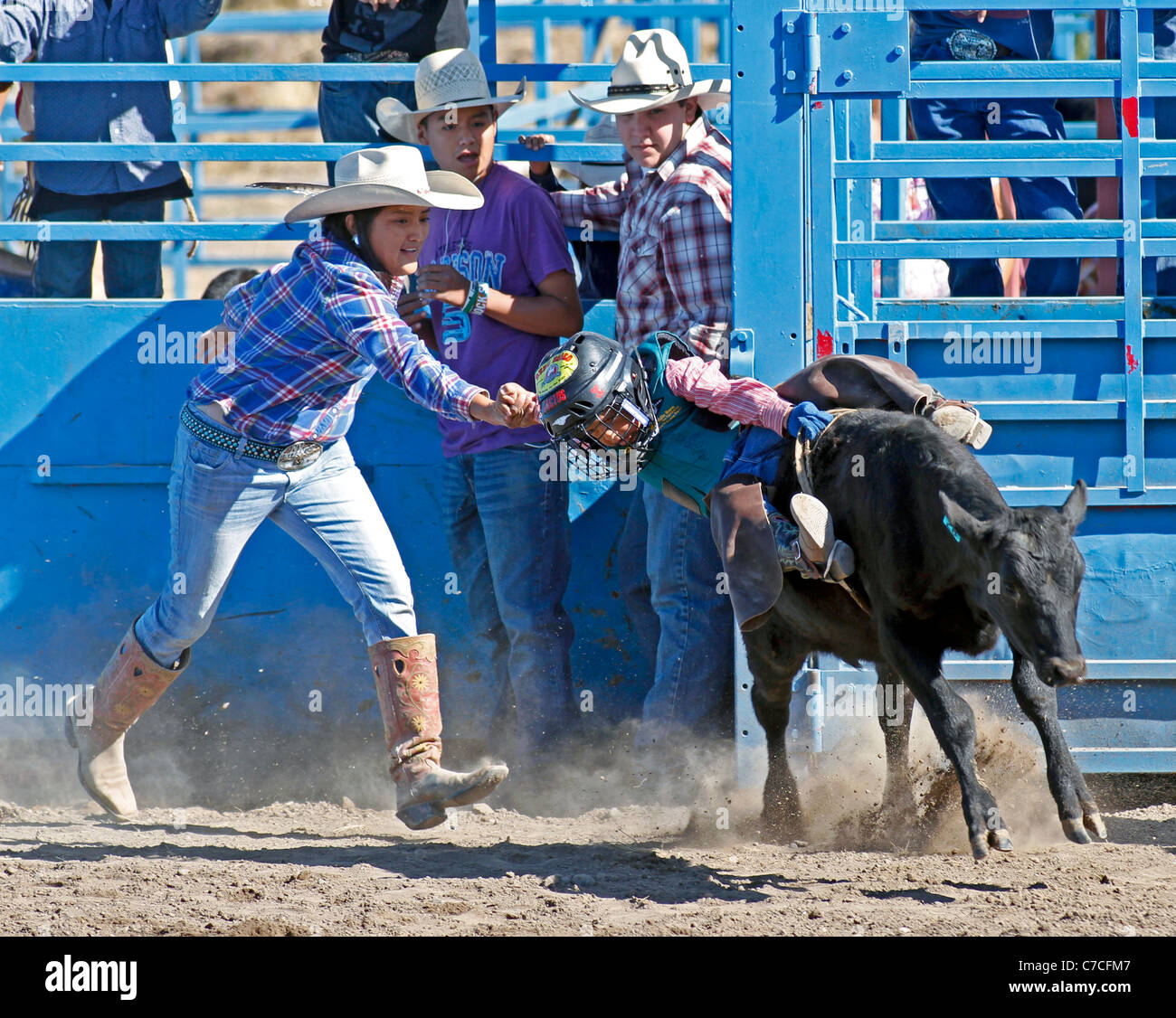 Calf roping child hi-res stock photography and images - Alamy