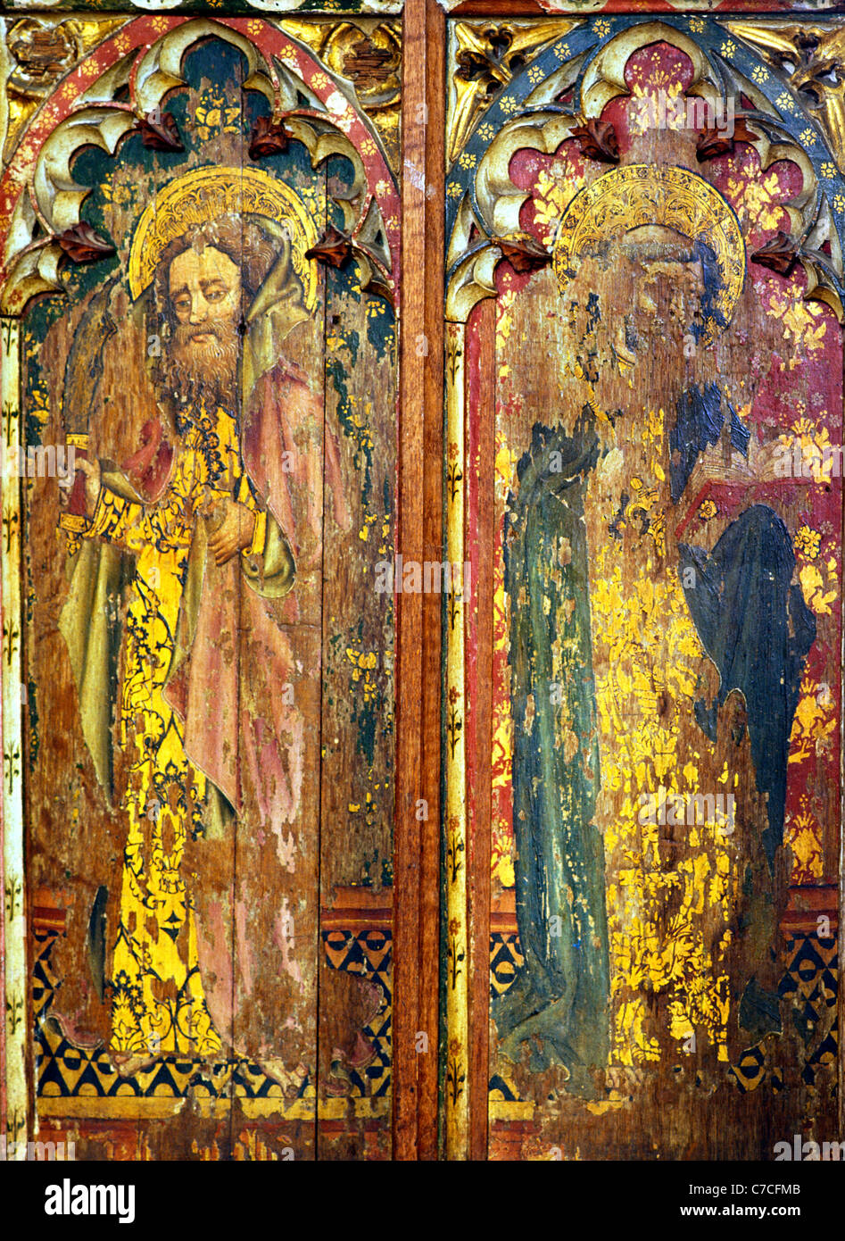 Old Hunstanton, Norfolk. Rood screen apostles English medieval screens ...