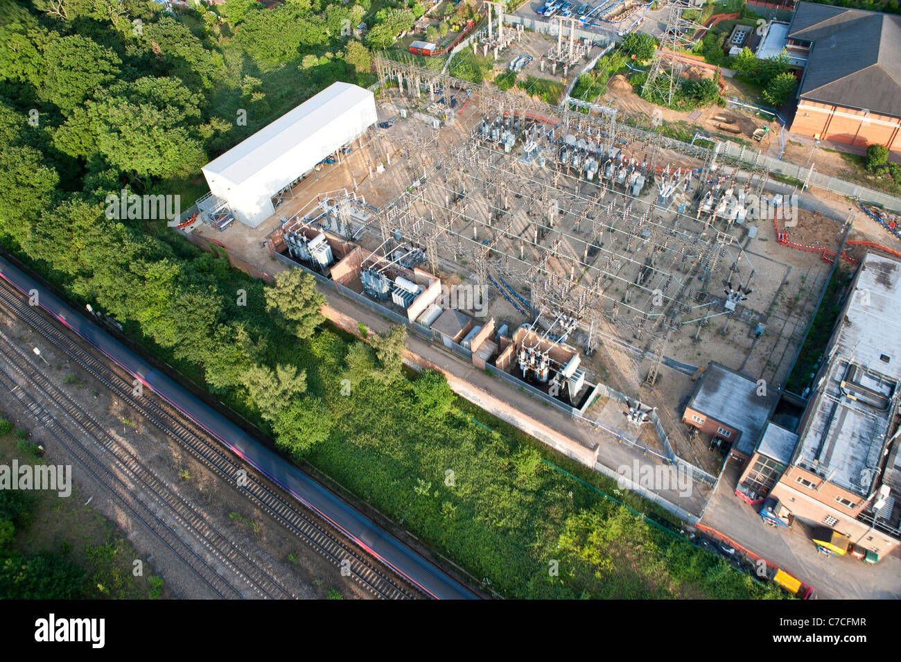 Aerial view, Reading, Berkshire, UK Stock Photo - Alamy