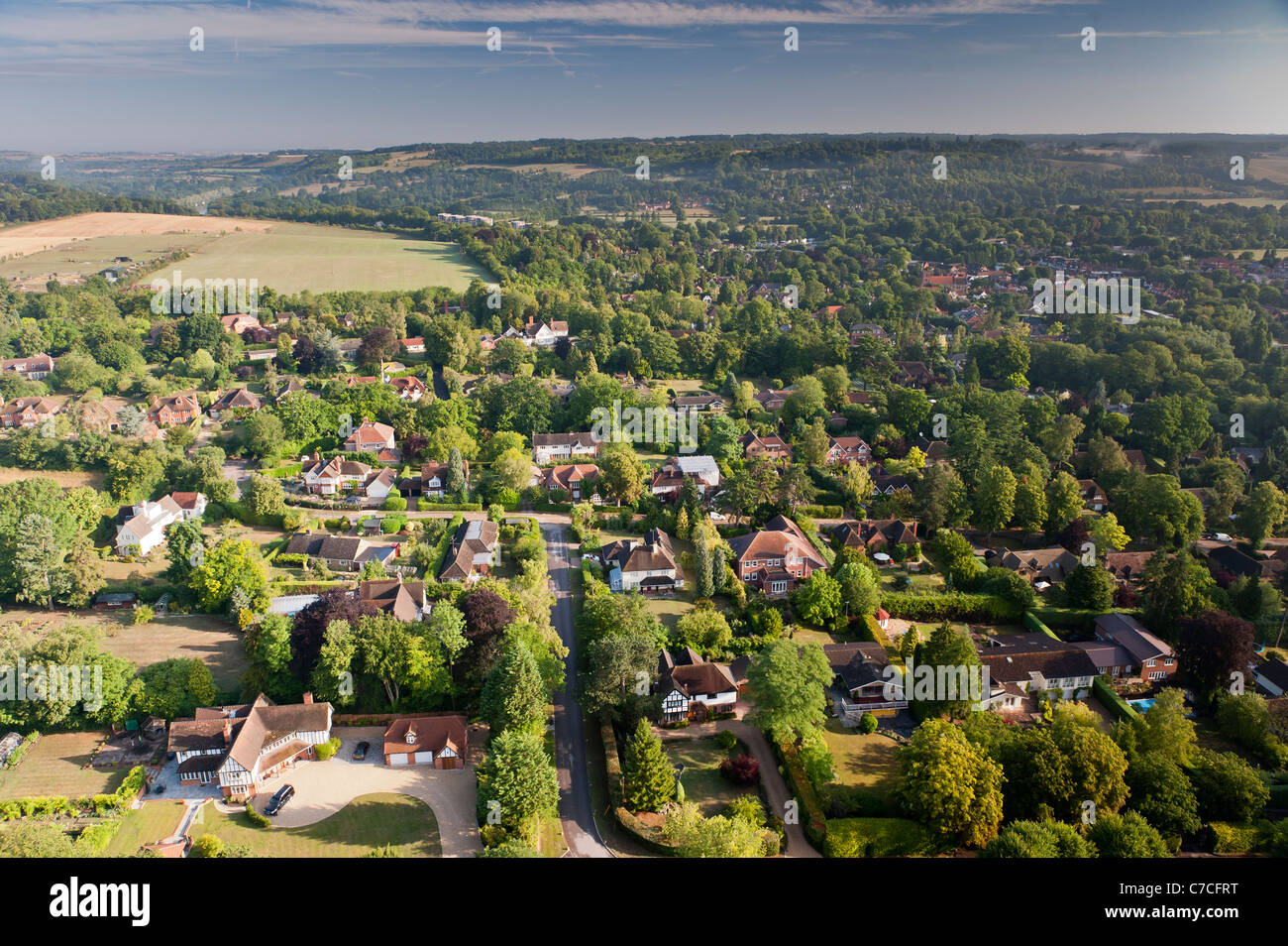 Aerial view, Reading, Berkshire, UK Stock Photo - Alamy