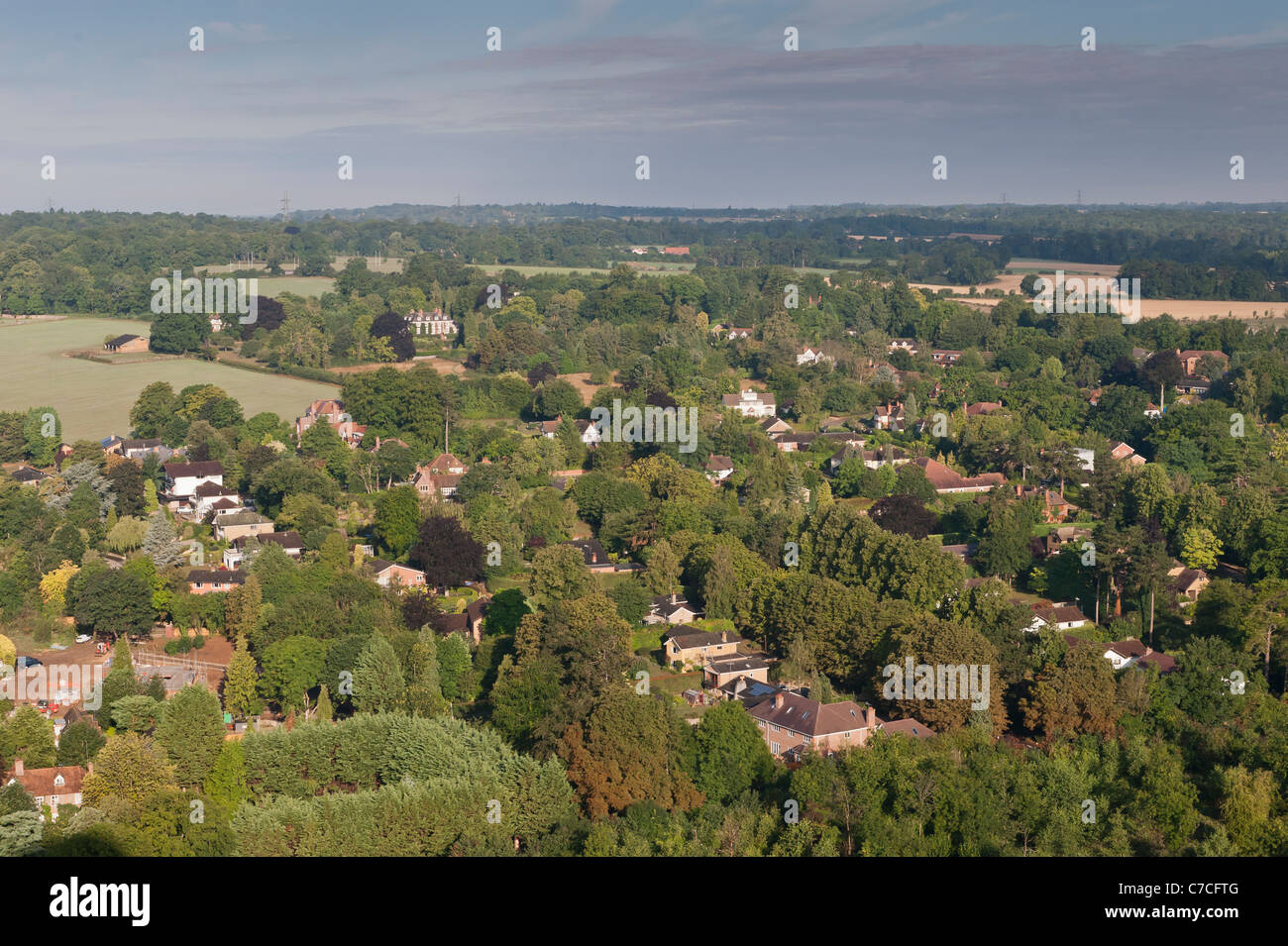 Aerial view, Reading, Berkshire, UK Stock Photo - Alamy